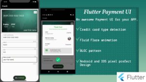 Flutter payment UI Template app with Source code