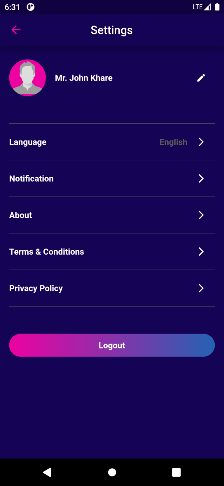 Create Setting Page Flutter Ui Design With Source Code