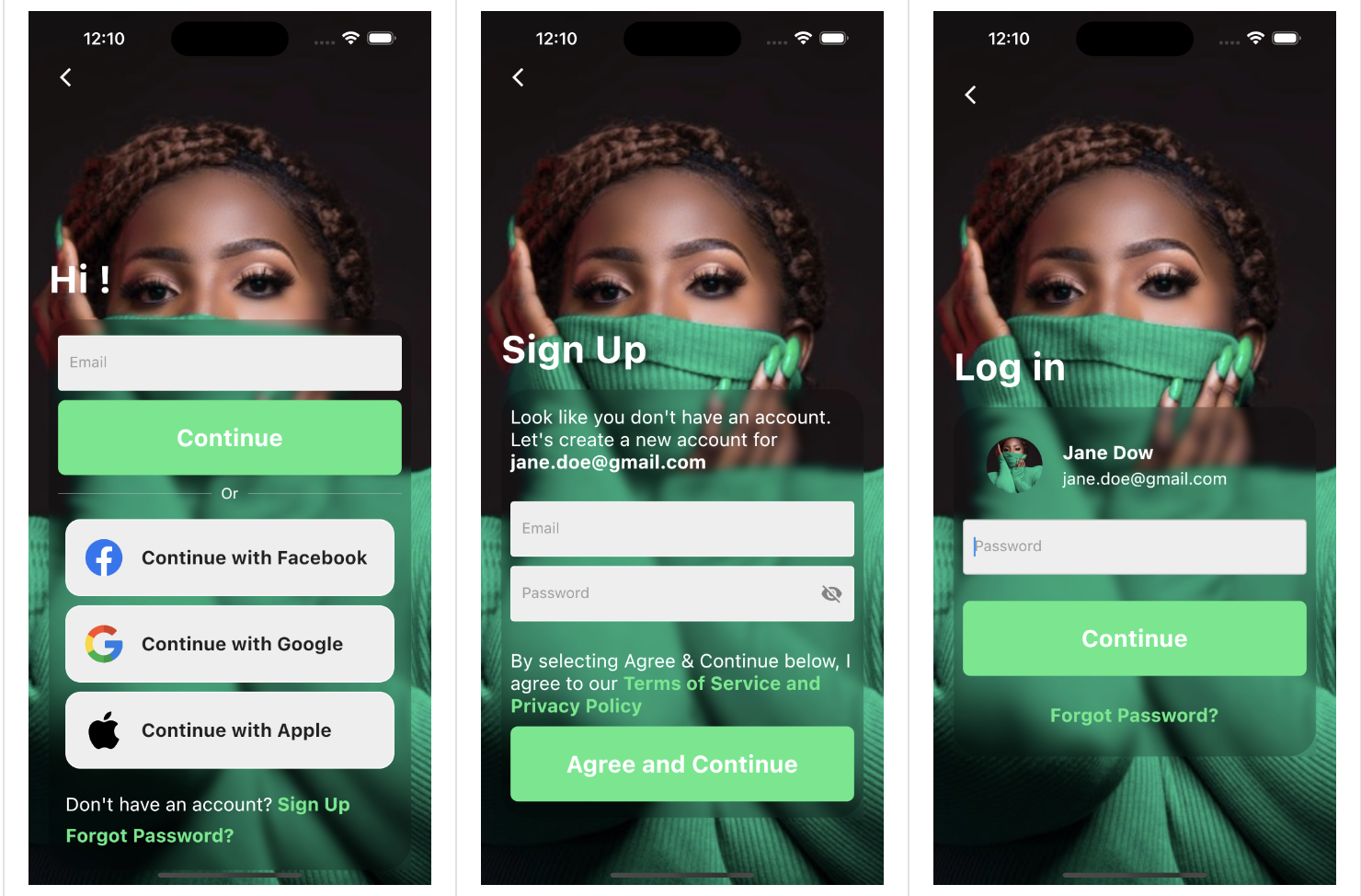 Flutter Login And Register Ui Screen Design Source Code