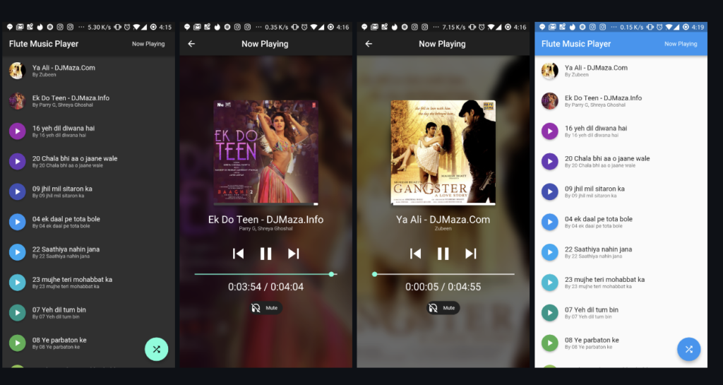 Music Player Beautiful Material Design Open Source Flutter App