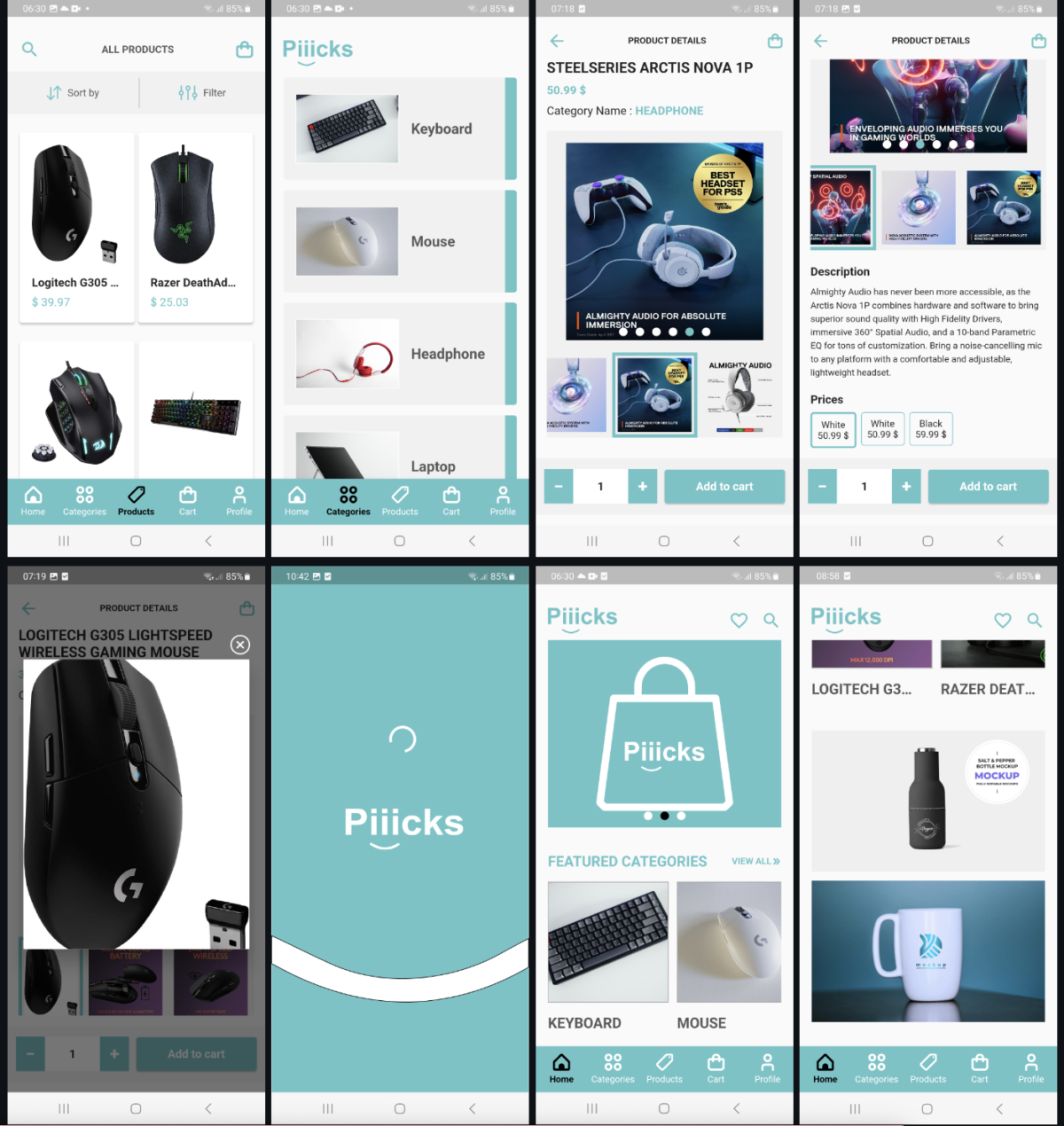 Flutter Ecommerce App built clean architecture & bloc state management