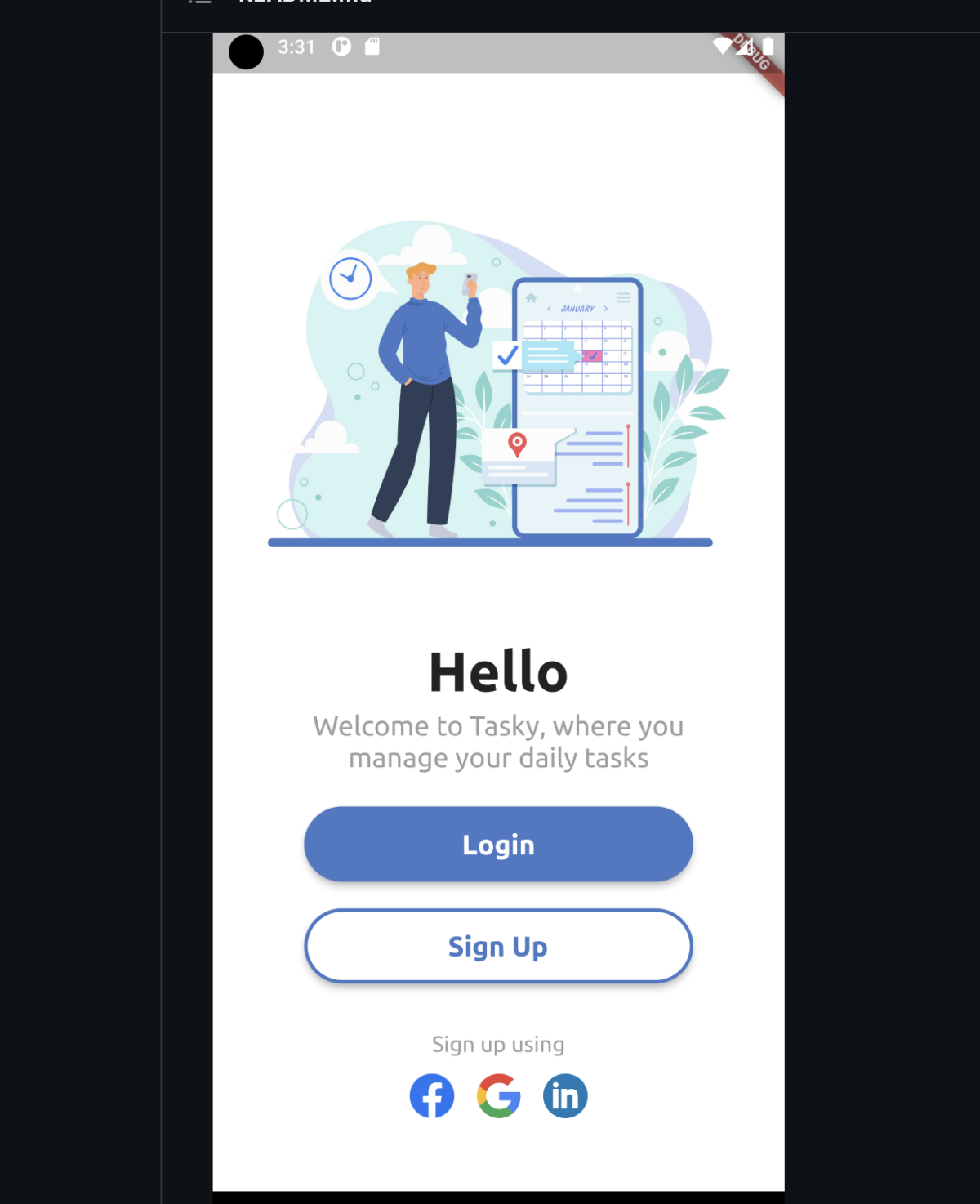 Signup and Login app with firebase auth to facilitate in flutter source code