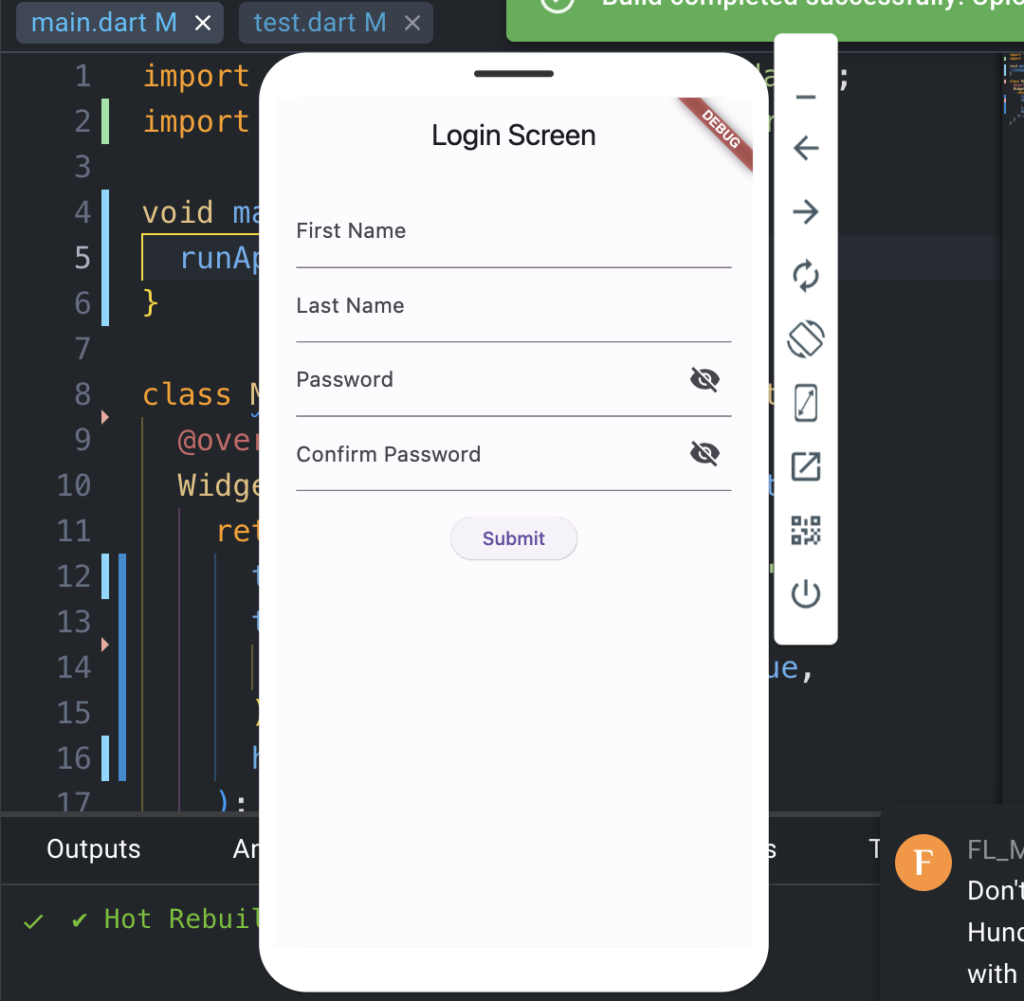 Beautiful Login and signup screen using Flutter with source code