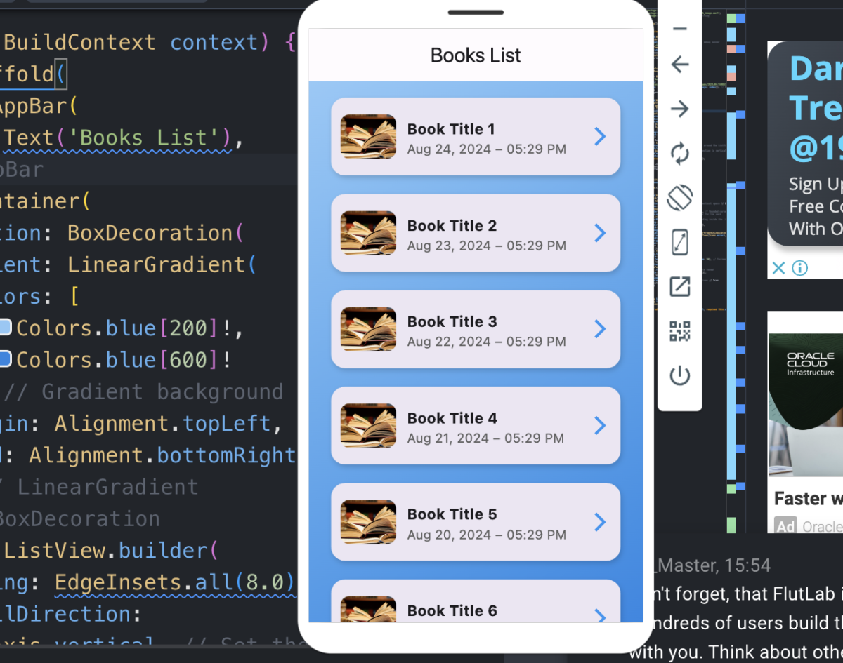 How to make ListView Builder Ui in flutter with Source Code