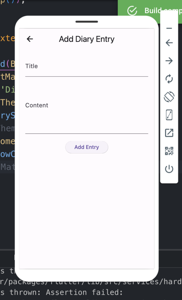 How to make Diary App using flutter stepwise using getx